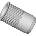 AECKS-M6-4.5ZI - Countersunk Head Knurled Round Body Threaded Insert - Open End - M6 x 1 - PEM ...