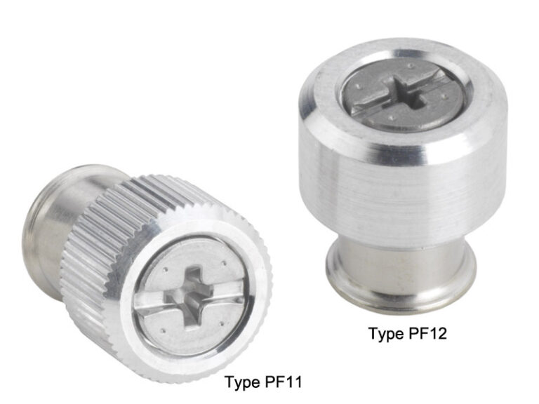 PF11-M3-0 - Large knob, spring-loaded – Types PF11 and PF12 - PEM® Fastening Products