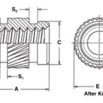 IUTB-M3 - Heat Staking Insert, Straight Wall, Thru-Threaded - M3 x 0.5 ...