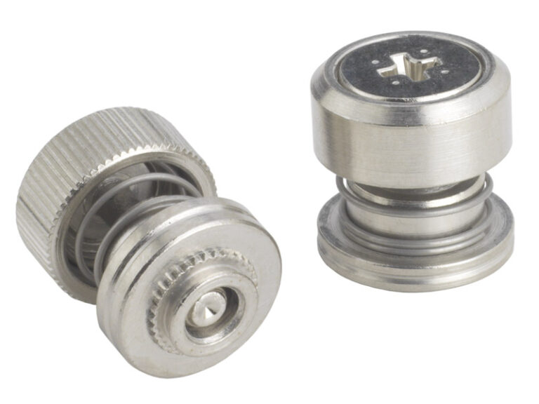 PF52-M3.5-0CN - Captive Panel Screw-Low Profile Knob, Spring-loaded ...