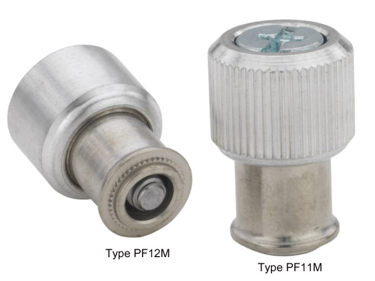 PF15M-032-1 BL - Large Knob, Spring-loaded - Types PF11M and PF12M ...