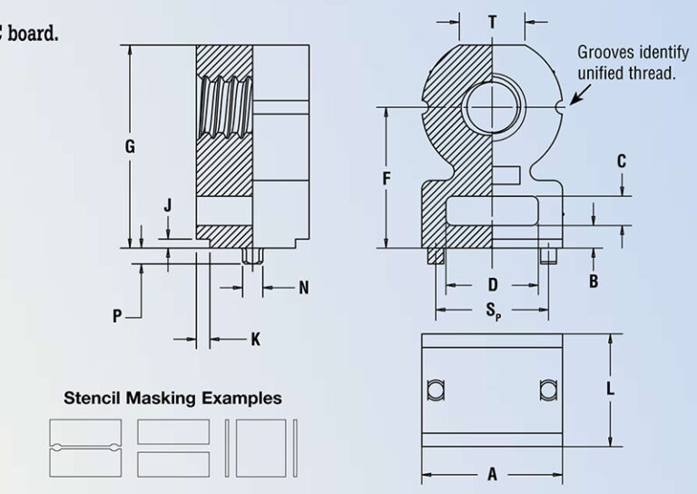 SMTRA832-12-9ET - Surface Mount R’Angle® Fastener - Type SMTRA - PEM ...