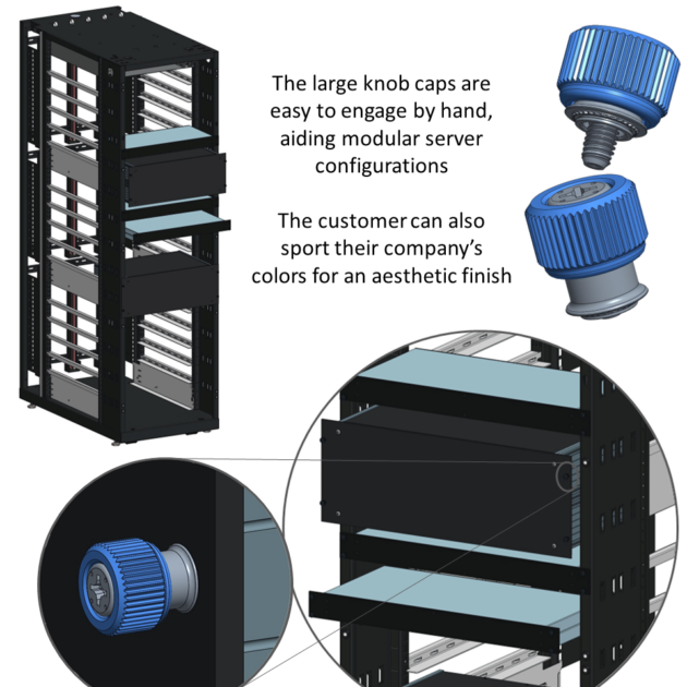 Knob Cap Captivated Screws | Features and Applications | PEM