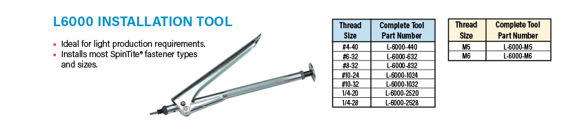 L-6000-440 - L6000 Installation Tool - PEM® Fastening Products