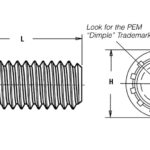 FH4-M4-12 - Self-Clinching Studs for Stainless Steel Sheets - Types FH4™ and FHP™ - M4 x 0.7 ...