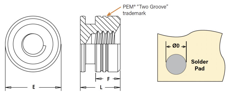SMTBSO-M3-4ET - ReelFast® Surface Mount Nuts and Spacers/Standoffs ...